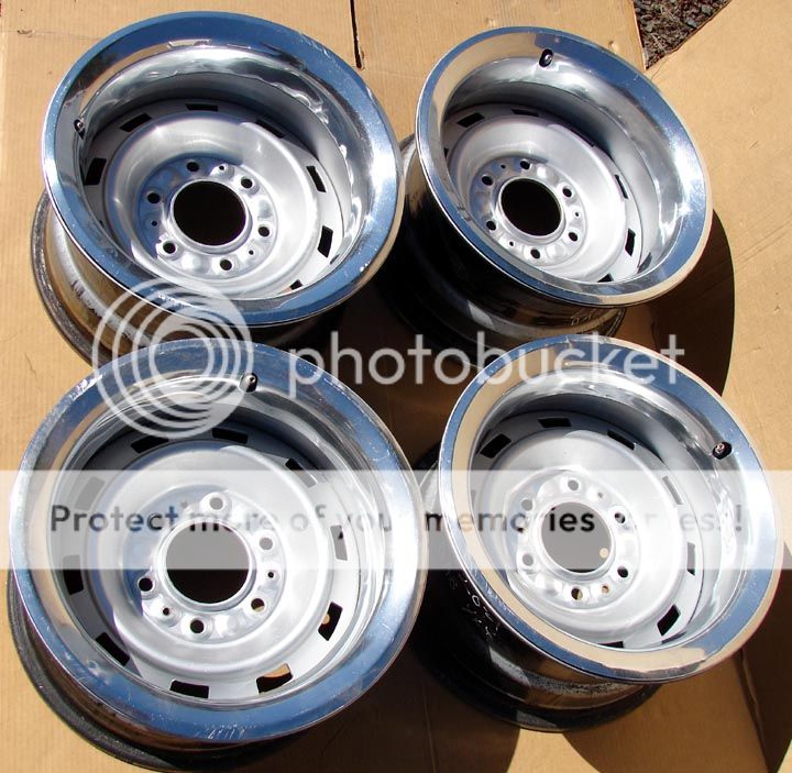CHEVY GMC TRUCK 1/2 TON 15" x 8" 6/LUG 4x4 RALLY WHEELS DAB MATCHED SET ...